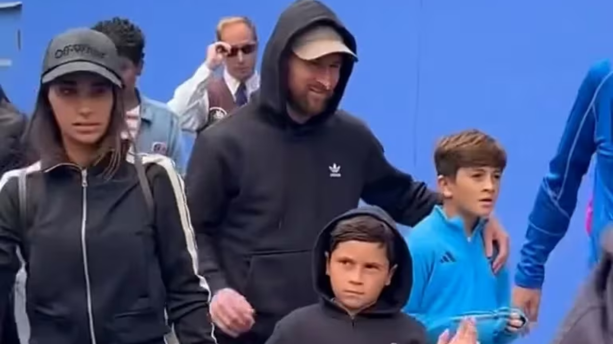 Lionel Messi revolucionó Disney junto a toda su familia