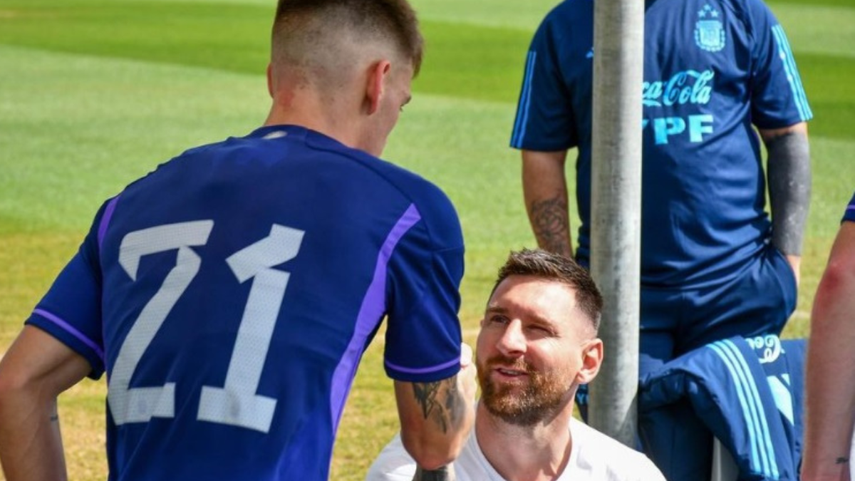 Jugador de Unión cumplió su sueño junto a Lionel Messi en la Selección ...