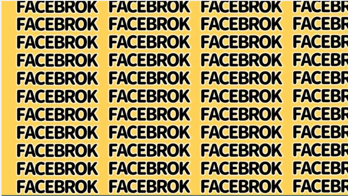 RETO VISUAL nivel PRO: solo el 2% encontró la palabra FACEBOOK ¡en 3 ...