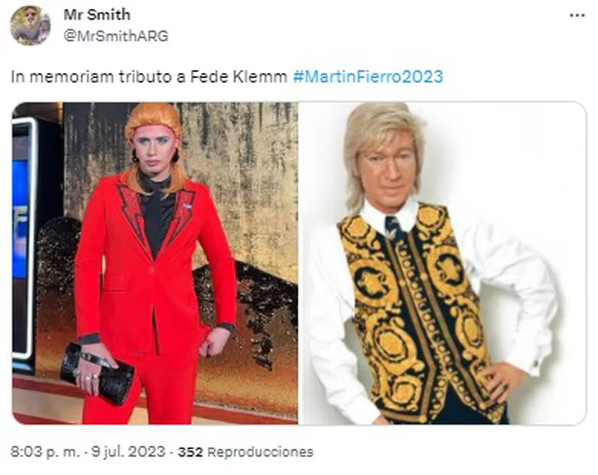 Los mejores memes de los premios Martín Fierro 2023