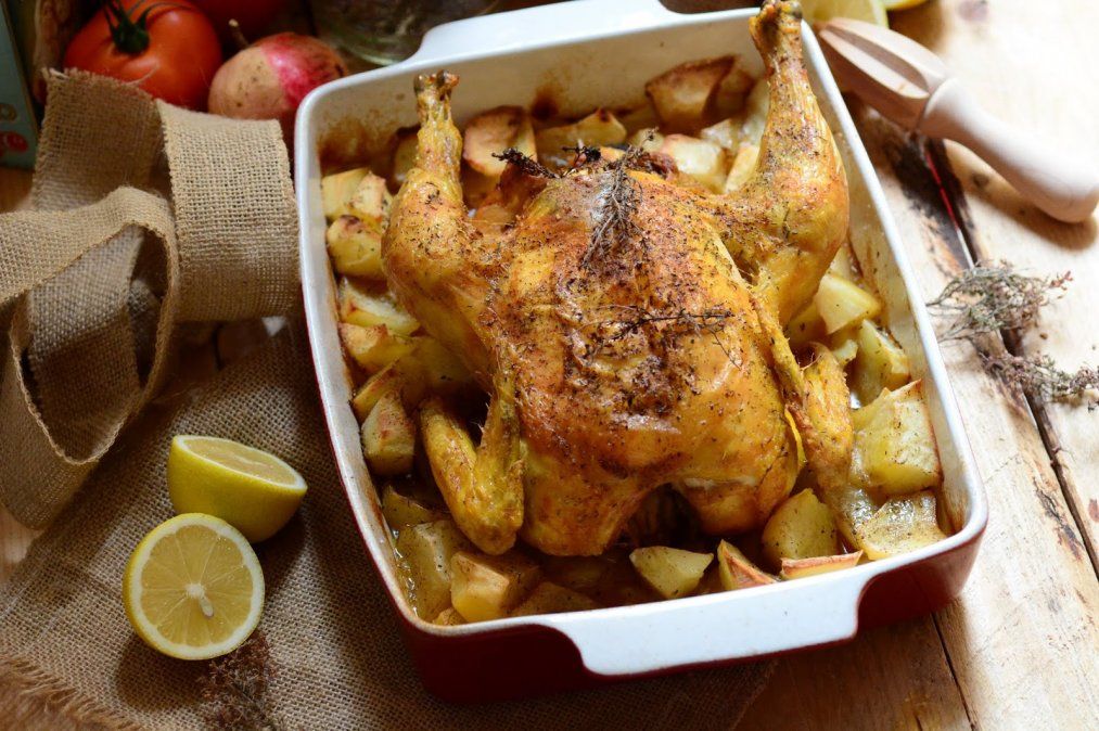 Cómo hacer un pollo rústico con mostaza y limón