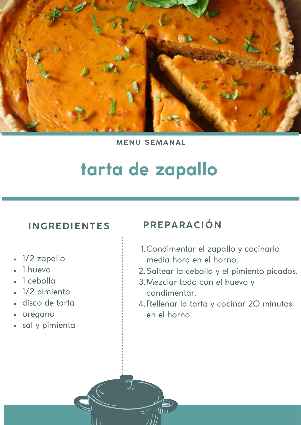 Tarta de zapallo: la receta, paso a paso, para que sorprendas a tu familia