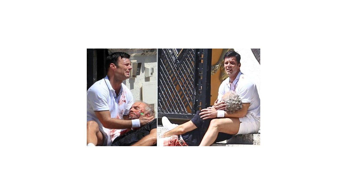 Impactantes fotos de Ricky Martin llorando por la muerte de Gianni Versace