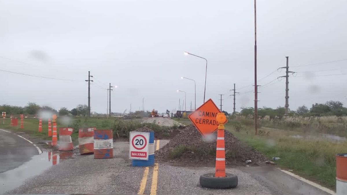 Dos días después del temporal, la ruta 80 permanece cortada
