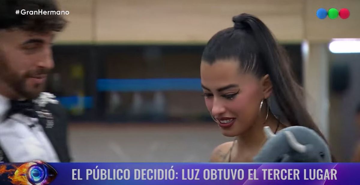 La terrible cara de Luz Tito al quedarse con el tercer puesto en "Gran ...