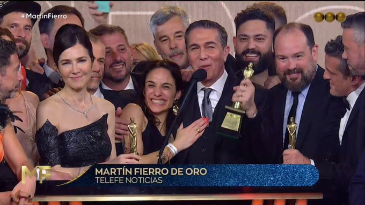 Telefe Noticias se llevó el Martín Fierro de Oro