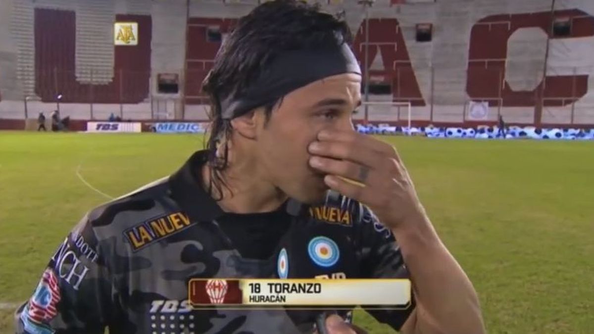 Las lágrimas de Toranzo al volver al fútbol