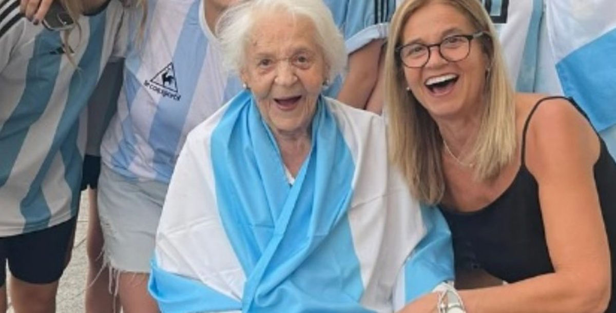 Abuela Pipina: la mujer de 103 años, fanática de Messi y la Selección ...