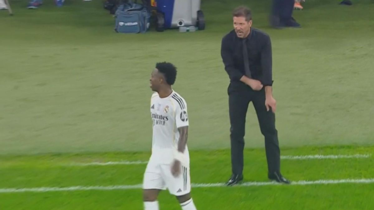 ¡TREMENDO cruce entre el Cholo Simeone y Vinicius Jr. en pleno Atlético ...