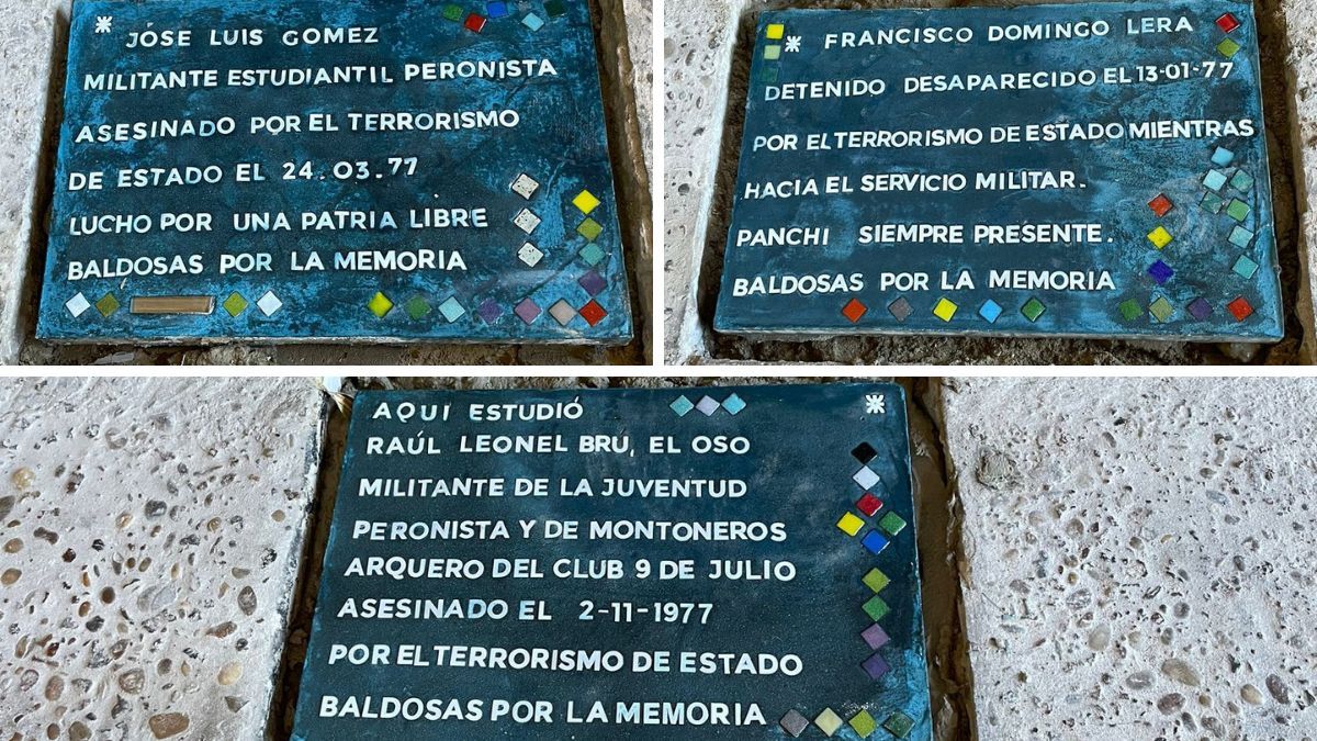 A días de un nuevo aniversario del golpe de Estado, colocaron Baldosas ...