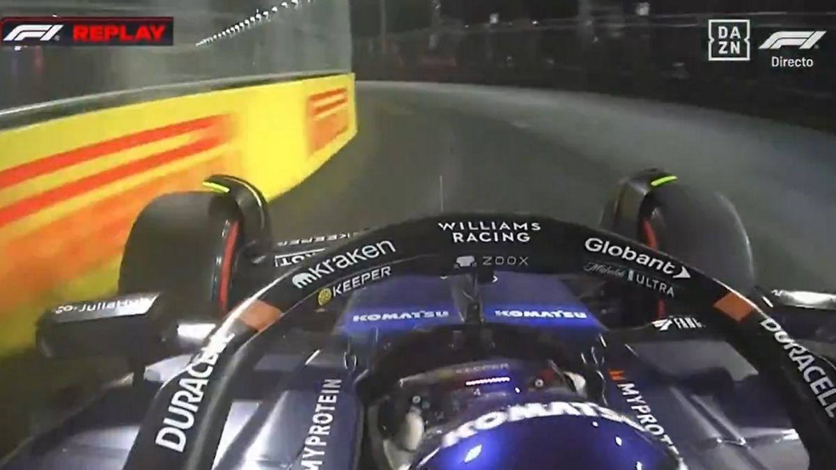 ¡VIDEO! Así fue el choque de Franco Colapinto en la qualy del GP de Las Vegas