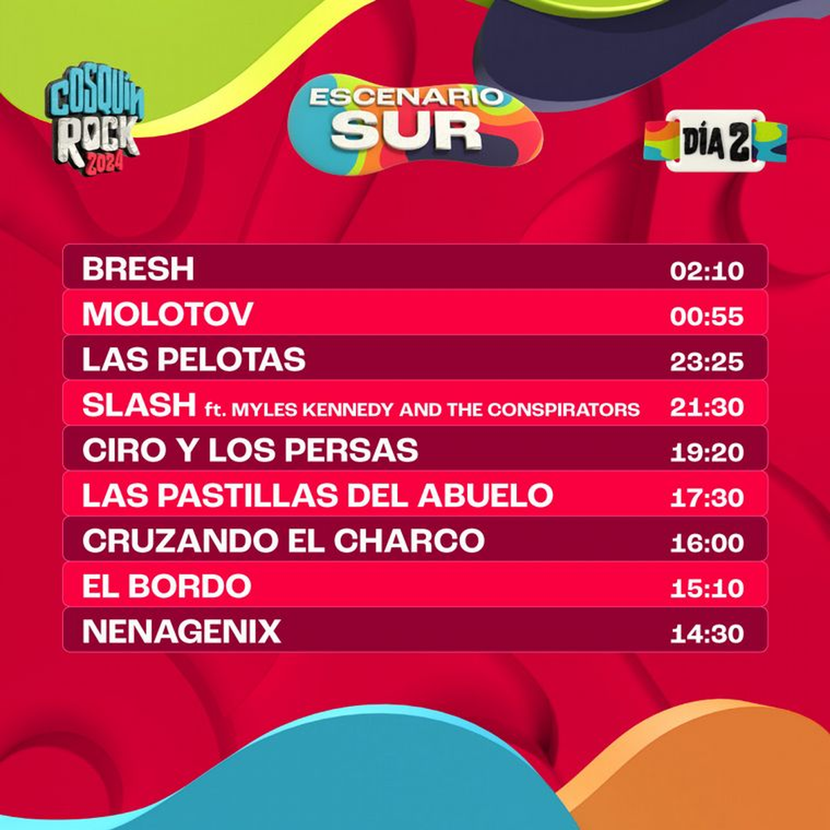 Cosquín Rock: los horarios y diferentes escenarios ya están confirmados