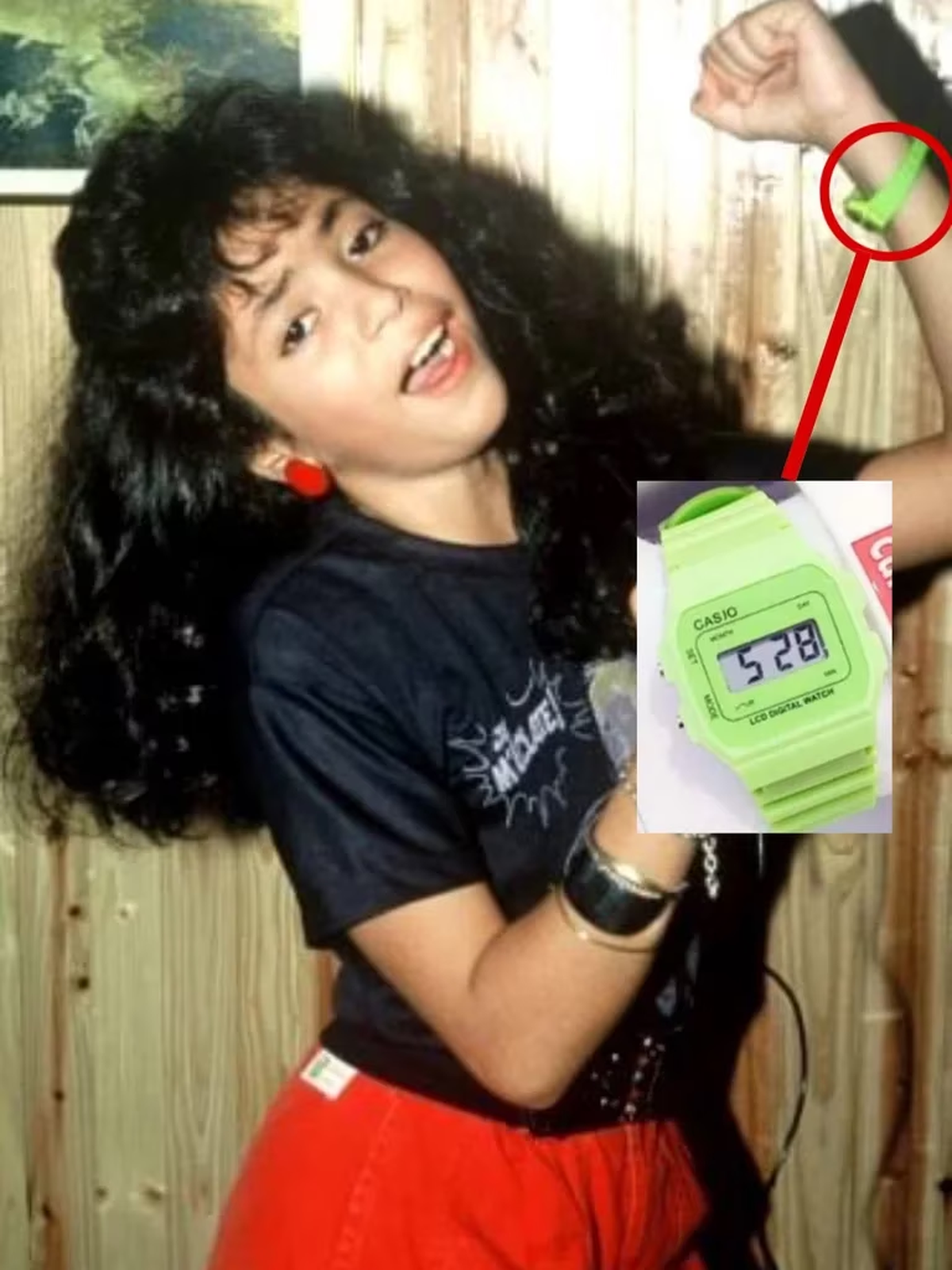 La fotografía de Shakira con un reloj Casio que se viralizó en redes