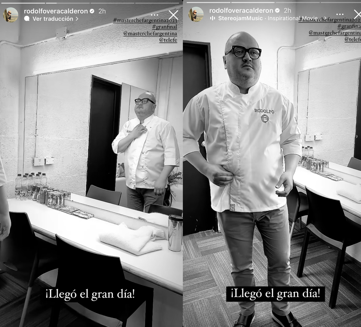Así se prepara Rodolfo Vera Calderón para la final de MasterChef