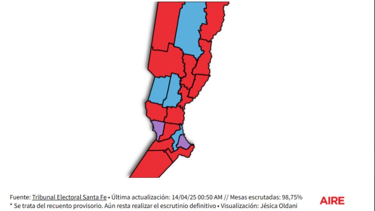 Los mapas interactivos de las elecciones 2025: Maximiliano Pullaro ganó ...