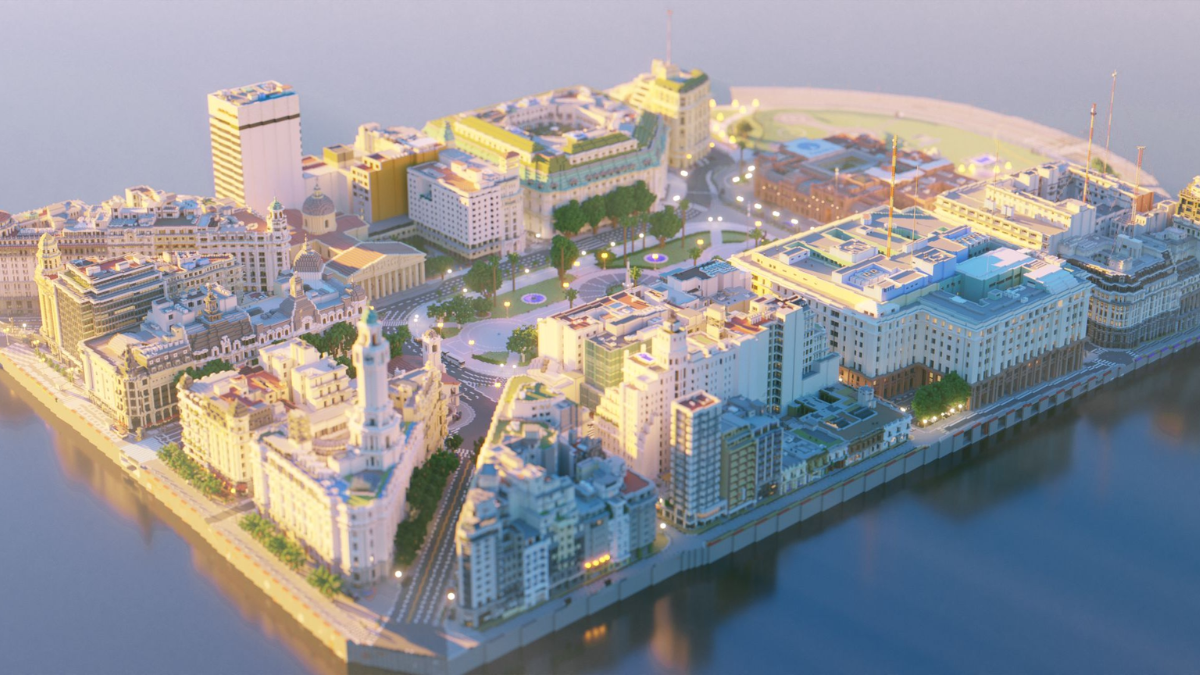 Argentina en Minecraft: un grupo de argentinos recreó el país en el ...