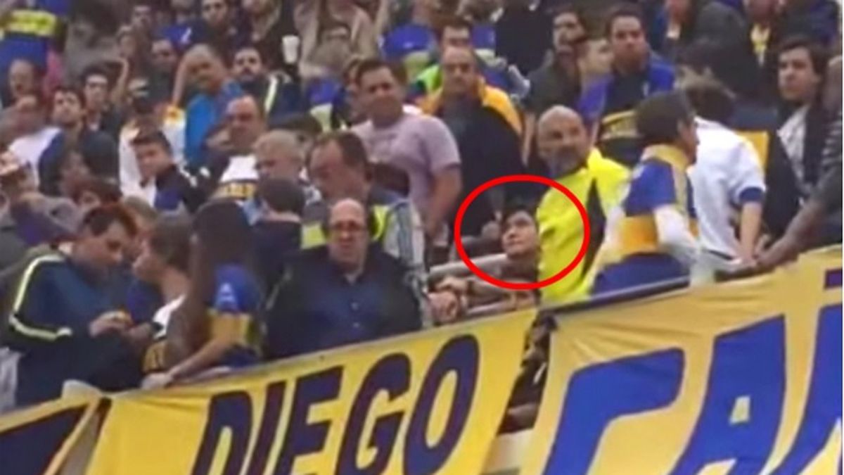 Zannini escrachado en la bombonera