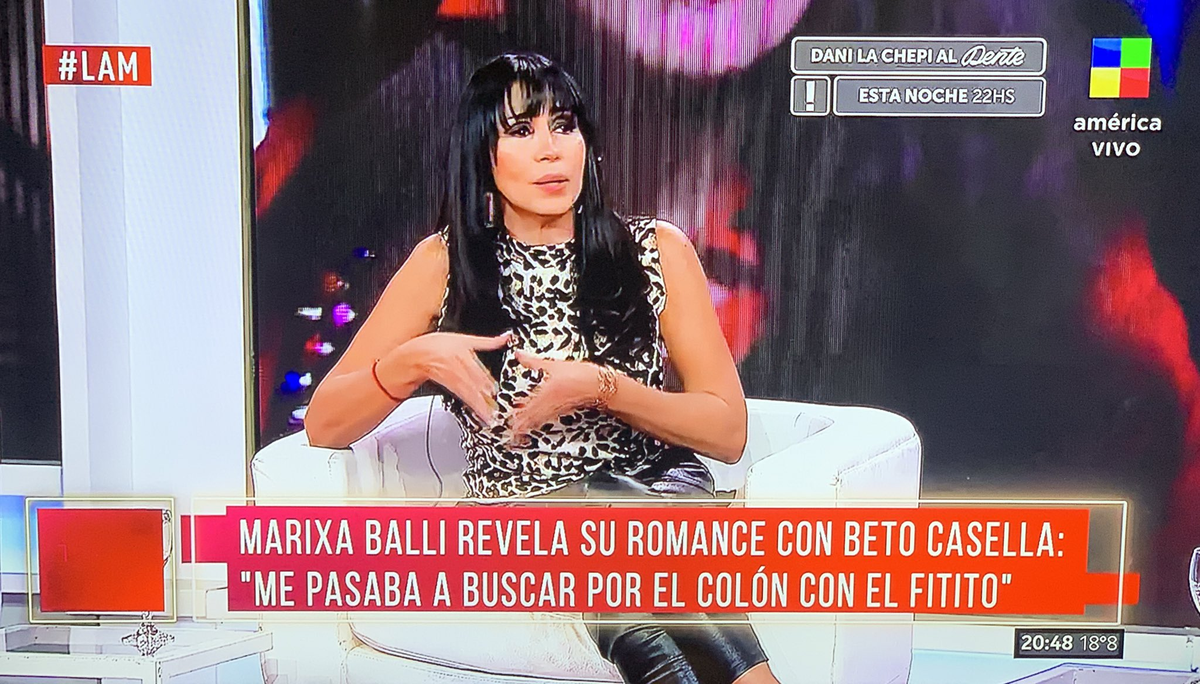 Marixa Balli recordó su romance vintage con un conocido conductor de la TV