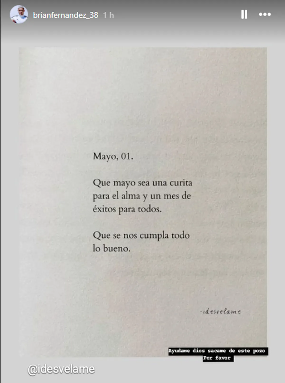 Nuevo mensaje: el curioso pedido de ayuda que Brian Fernández le hizo a ...
