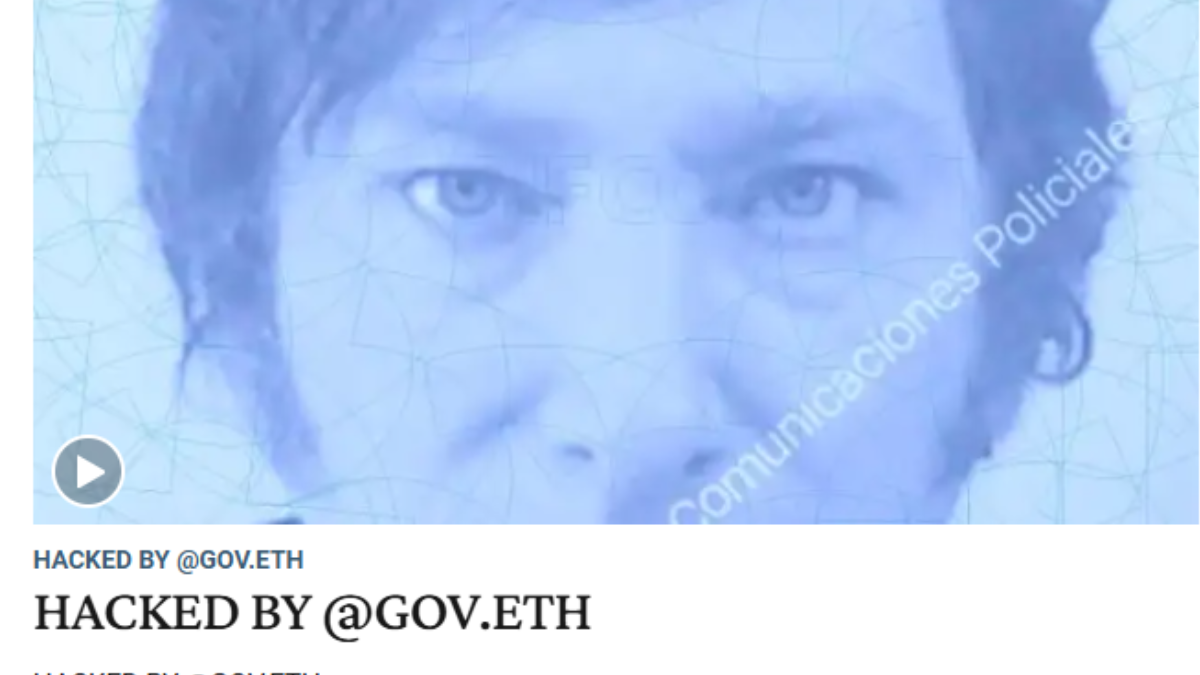 El hacker GOV.ETH vulneró la seguridad de Diario Perfil y dejó mensajes ...