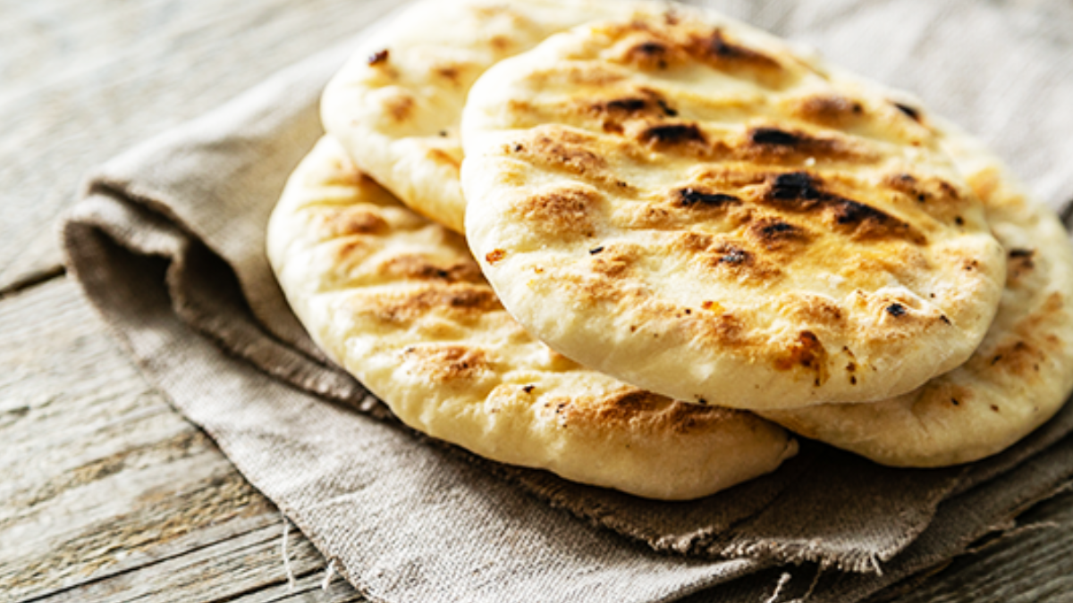 La receta del pan árabe o pita más liviana y que no engorda
