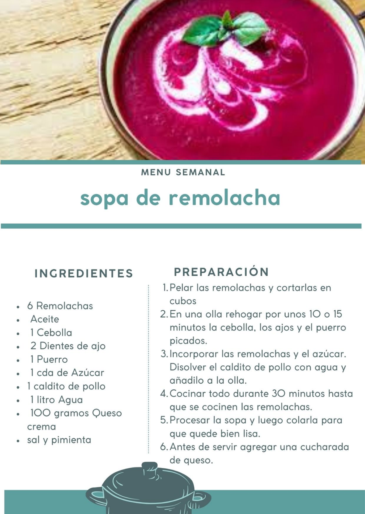 Sopa de remolacha: la receta rápida y sencilla para preparar y ...