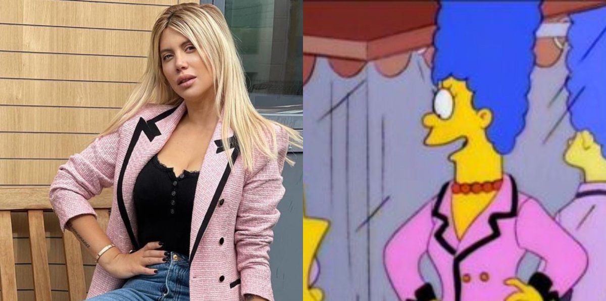 Wanda Nara lució un saco rosa y se comparó con Marge Simpson: ¿Wanda ...