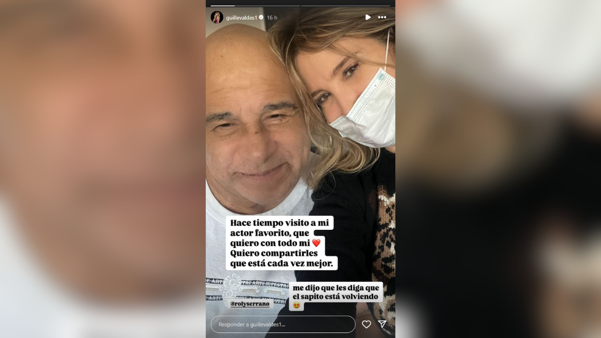 Guillermina Valdés mostró cómo está Roly Serrano tras el fuerte ...