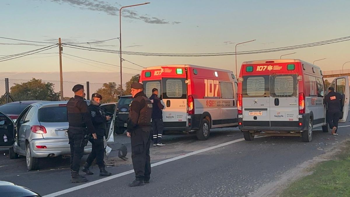 Se liberó el tránsito en la Ruta 168 tras el choque en cadena y la ...