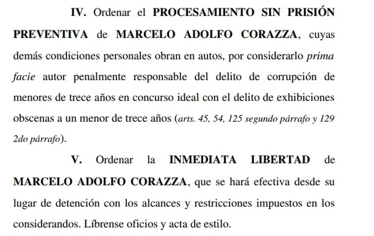 Marcelo Corazza Habló Tras Ser Liberado En La Causa Por Corrupción De Menores No Se Lo Deseo A